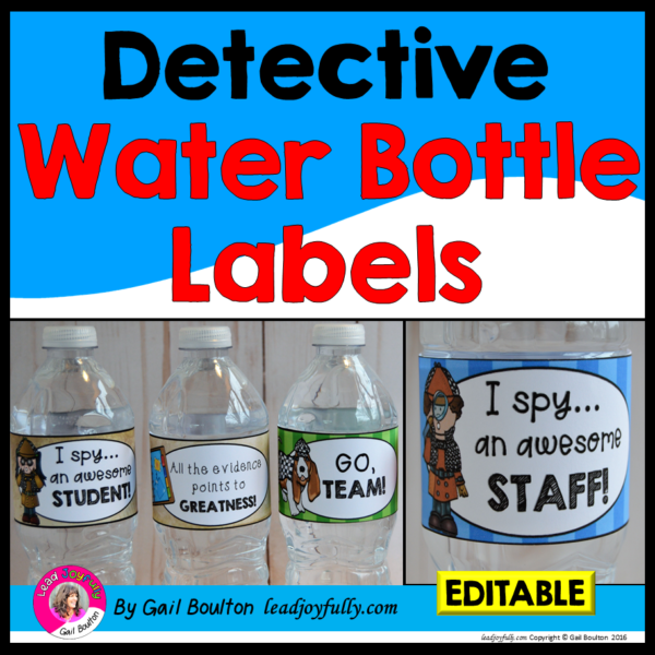 EDITABLE Water Bottle Labels (Melted Snow) | Lead Joyfully