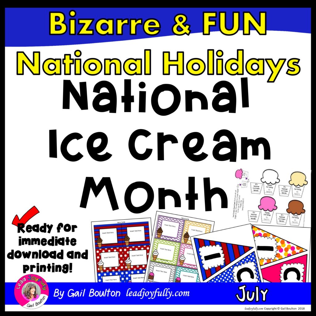 Bizarre and FUN National Holidays to Celebrate your Staff (JULY BUNDLE ...