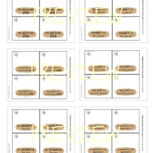 Goody Bag Toppers (Staff Appreciation) | Lead Joyfully