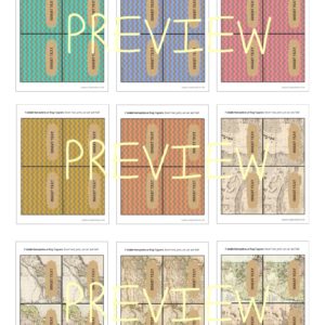 EDITABLE Nameplates or Bag Toppers (VINTAGE & BURLAP) | Lead Joyfully