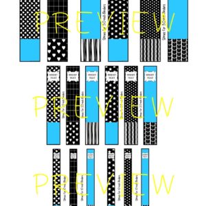EDITABLE Binder Covers & Spines (Turquoise & Black Designs) | Lead Joyfully