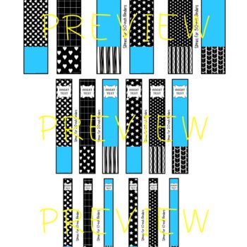 EDITABLE Binder Covers & Spines (Turquoise & Black Designs) | Lead Joyfully