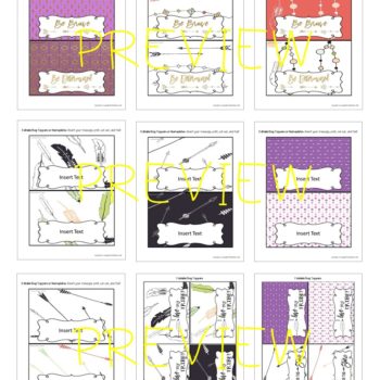 Goodie Bag Toppers (Arrows & Feathers Theme) | Lead Joyfully