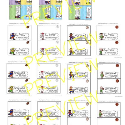 Goodie Bag Toppers (Sports Theme-Boys Set 1) | Lead Joyfully