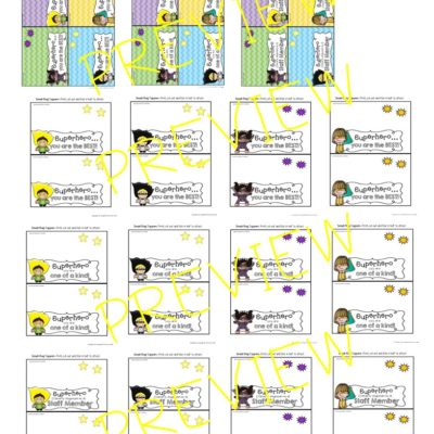 Goodie Bag Toppers (Superhero Theme) | Lead Joyfully