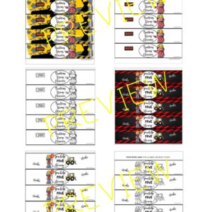 EDITABLE Water Bottle Labels (Construction Theme) | Lead Joyfully