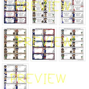 Visitor Welcome Cards for Principals or Teachers- (Pirate/Nautical ...