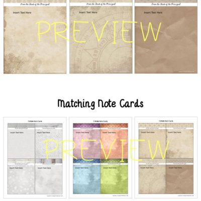 FROM THE DESK OF THE PRINCIPAL: Stationery with Matching Note Cards-SET 1 | Lead Joyfully