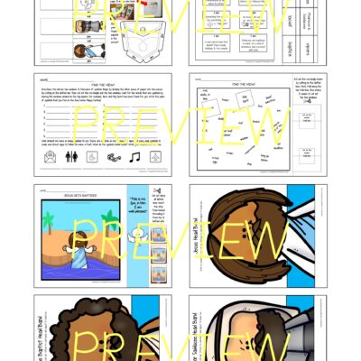 JESUS IS BAPTIZED Mini Book with FIVE Hands-On Activities: Joyful ...