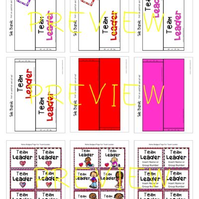 Valentine Team Leader Headbands or Badges – Set 2 | Lead Joyfully