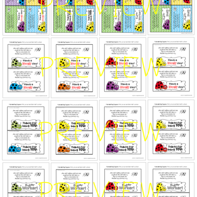 Goodie Bag Toppers (Ladybug Theme) | Lead Joyfully
