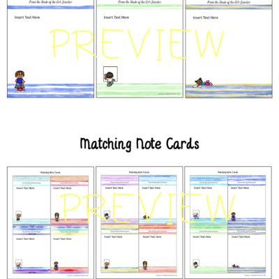 FROM THE DESK OF THE ART TEACHER: Stationery with Matching Note Cards ...