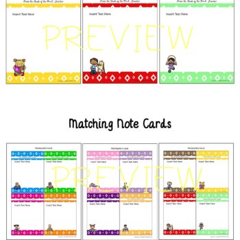 FROM THE DESK OF THE PRE-K TEACHER: Stationery with Matching Note Cards ...