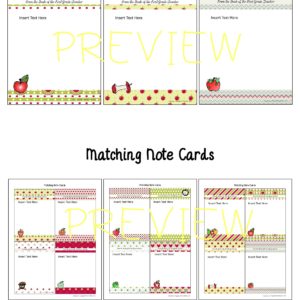 FROM THE DESK OF THE FIRST GRADE TEACHER: Stationery with Matching Note ...