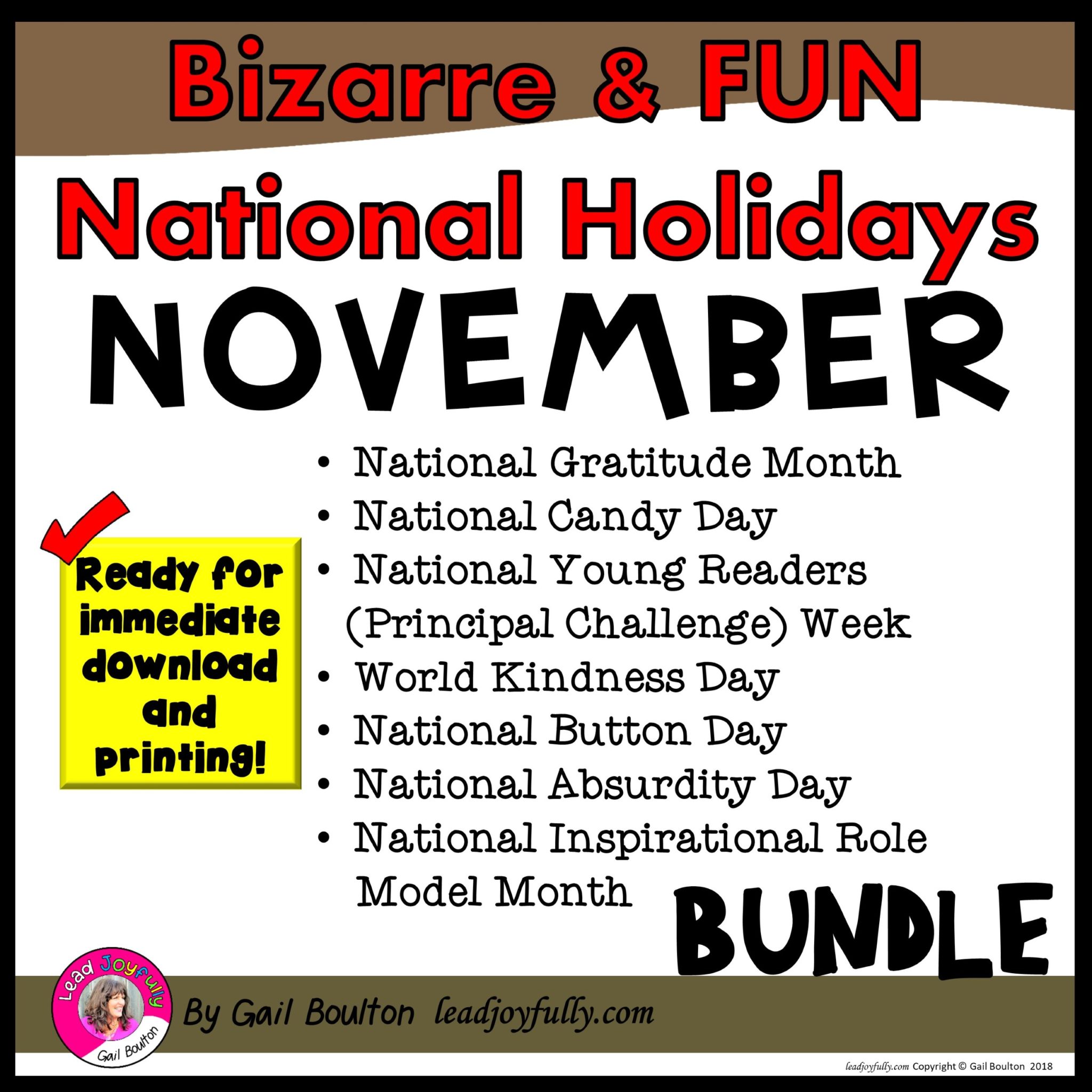Bizarre and FUN National Holidays to Celebrate your Staff (NOVEMBER ...