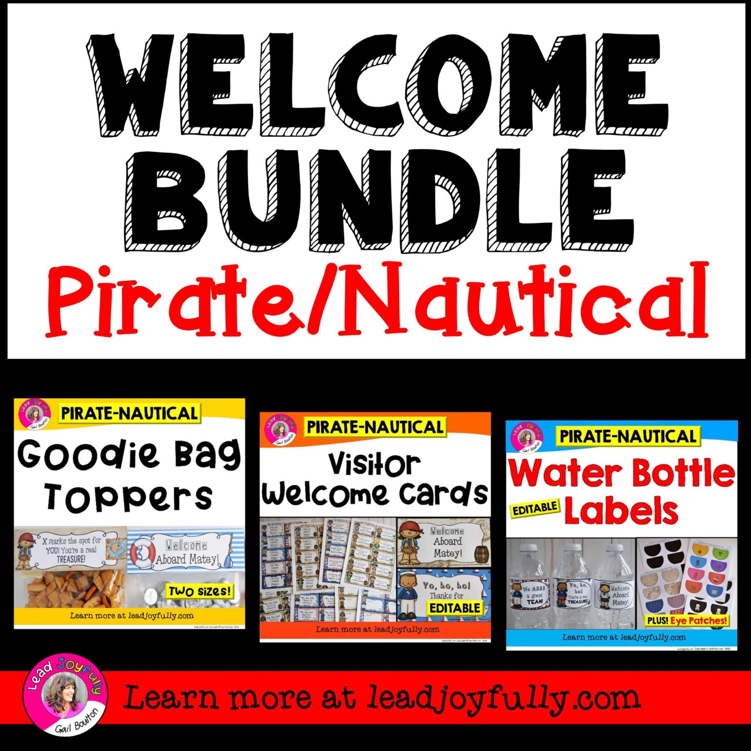 WELCOME BUNDLE (Pirate/Nautical Theme) | Lead Joyfully