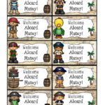 Visitor Welcome Cards for Principals or Teachers- (Pirate/Nautical ...