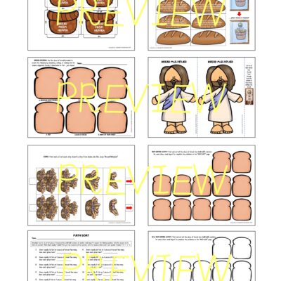 BREAD FROM HEAVEN Mini Book with FIVE Hands-On Activities: Joyful ...