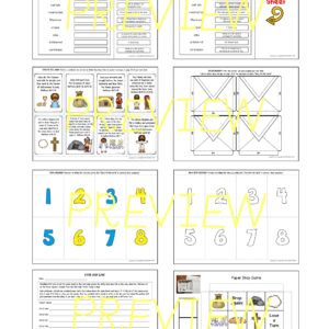 DEATH & RESURRECTION OF JESUS Mini Book with SIX Hands-On Activities ...