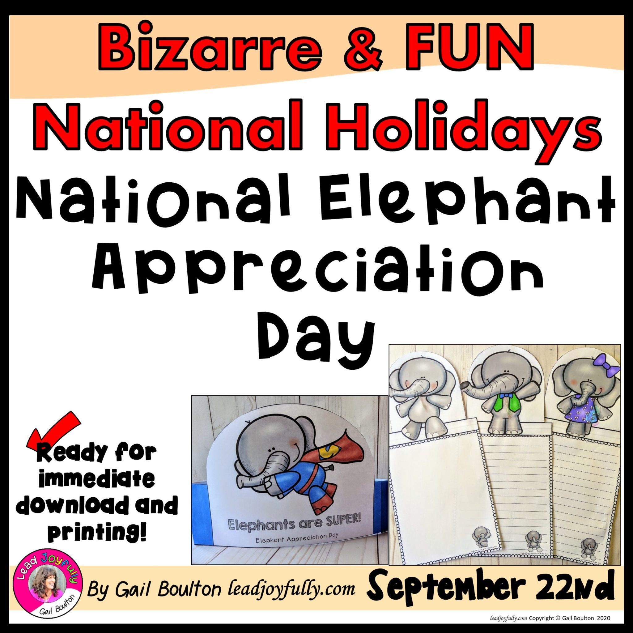 National Elephant Appreciation Day (September 22nd) | Lead Joyfully