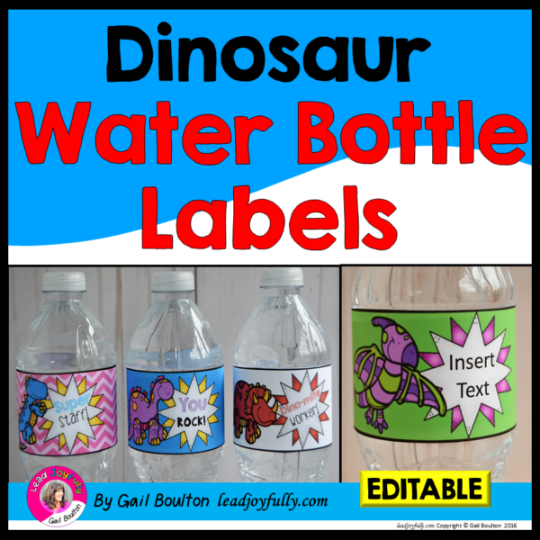EDITABLE Water Bottle Labels (Construction Theme) | Lead Joyfully