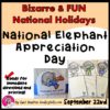 National Elephant Appreciation Day (September 22nd) | Lead Joyfully
