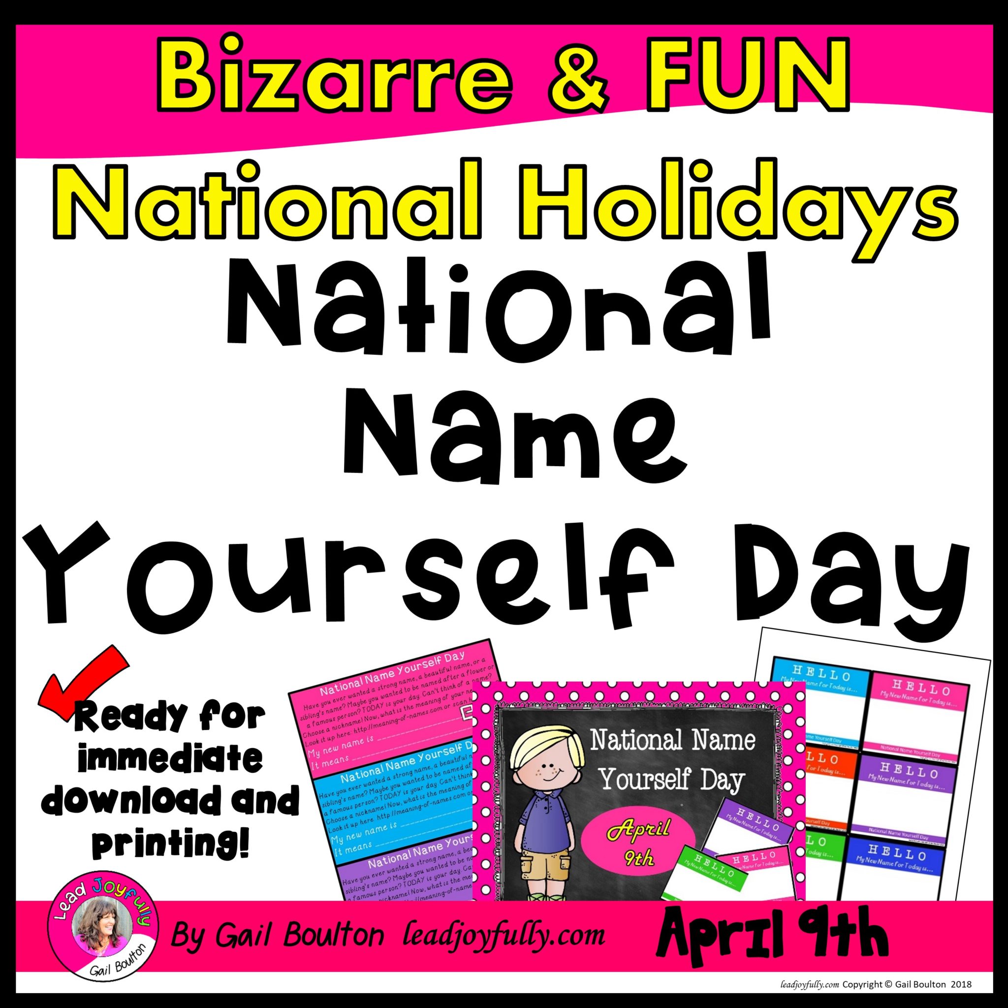 National Name Yourself Day (April 9th) | Lead Joyfully