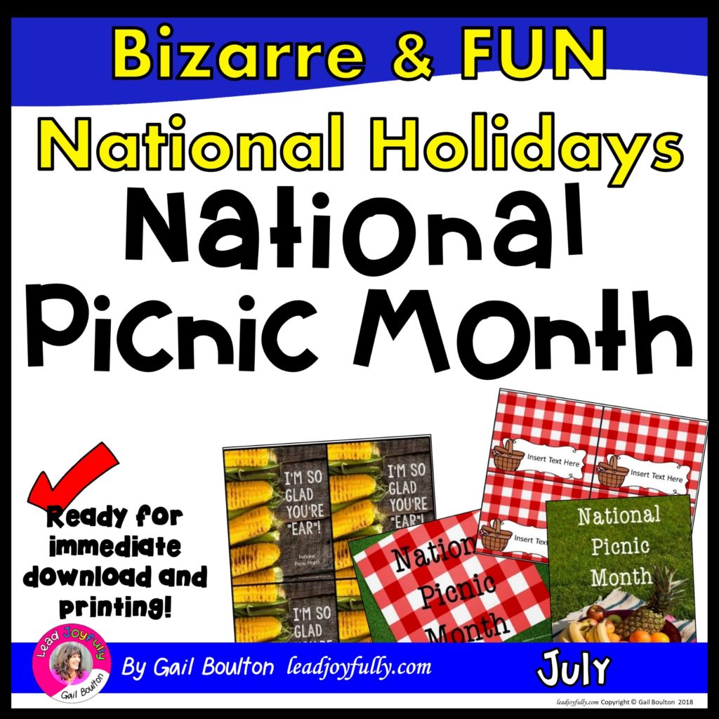 Bizarre and FUN National Holidays to Celebrate your Staff (JULY BUNDLE ...