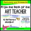 FROM THE DESK OF THE ART TEACHER: Stationery with Matching Note Cards ...