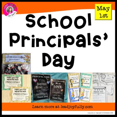 School Principals’ Day – May 1st | Lead Joyfully