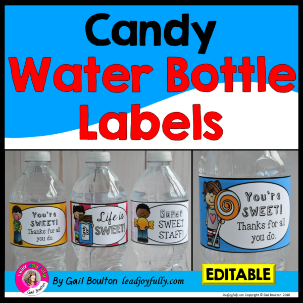 EDITABLE Water Bottle Labels (Detective Theme) | Lead Joyfully