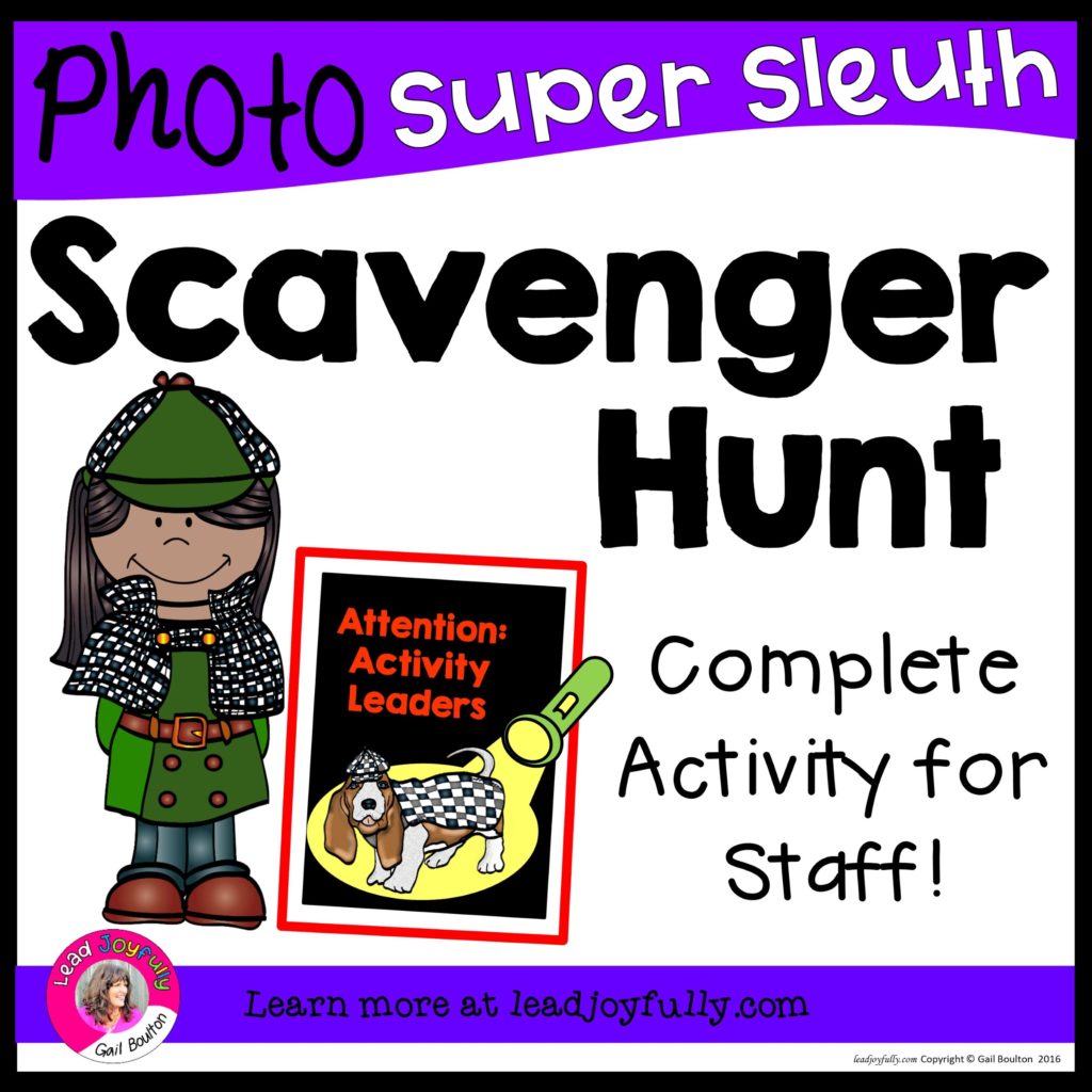 Photo Scavenger Hunt for Staff SUPER SLEUTH (Ready-to-go for Activity ...