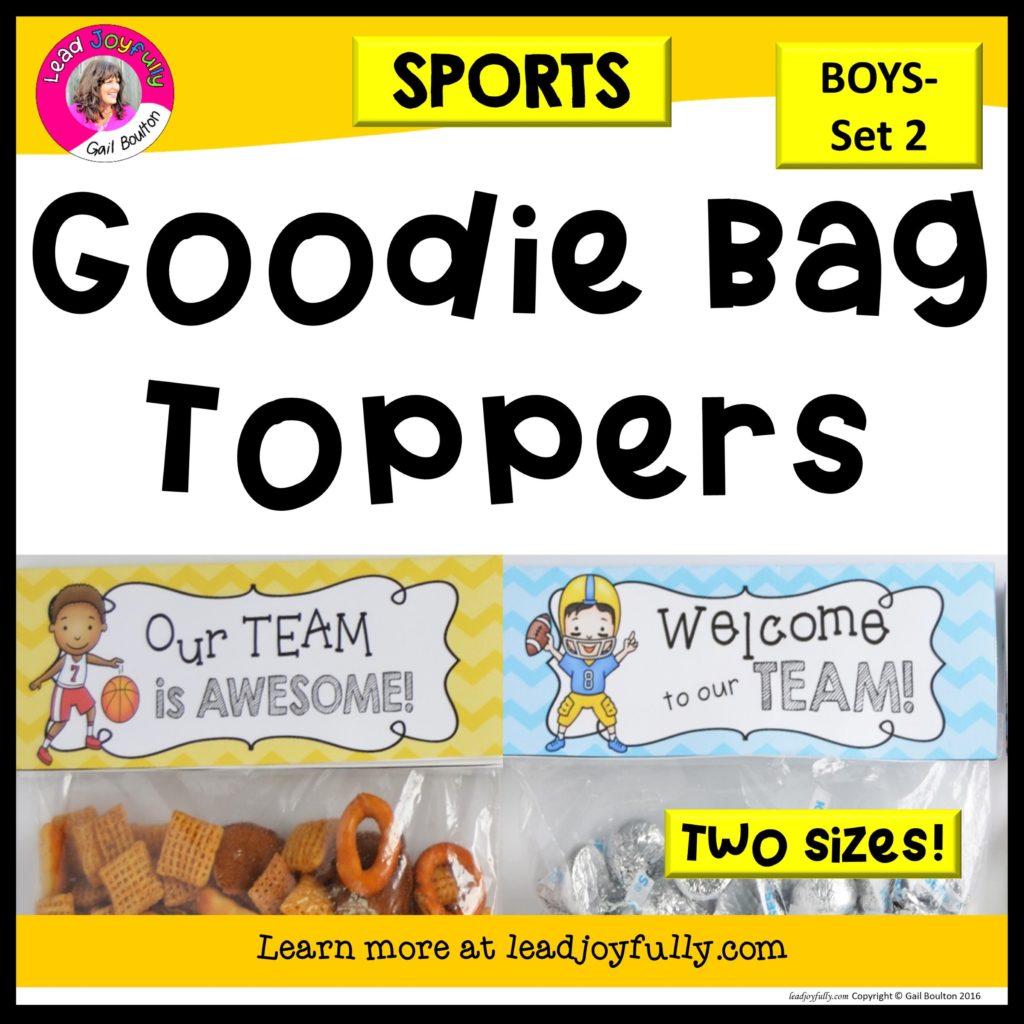 Goodie Bag Toppers (Robot Theme) | Lead Joyfully
