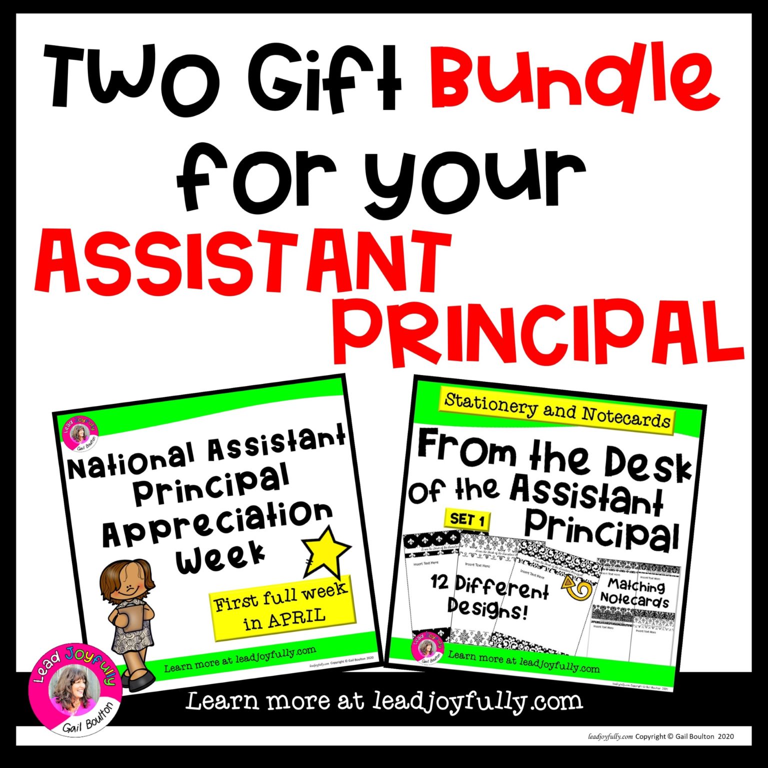 Two Gift BUNDLE for your ASSISTANT PRINCIPAL | Lead Joyfully
