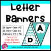 Letter Banners! Create a Variety of Your OWN Banners! (Turquoise ...