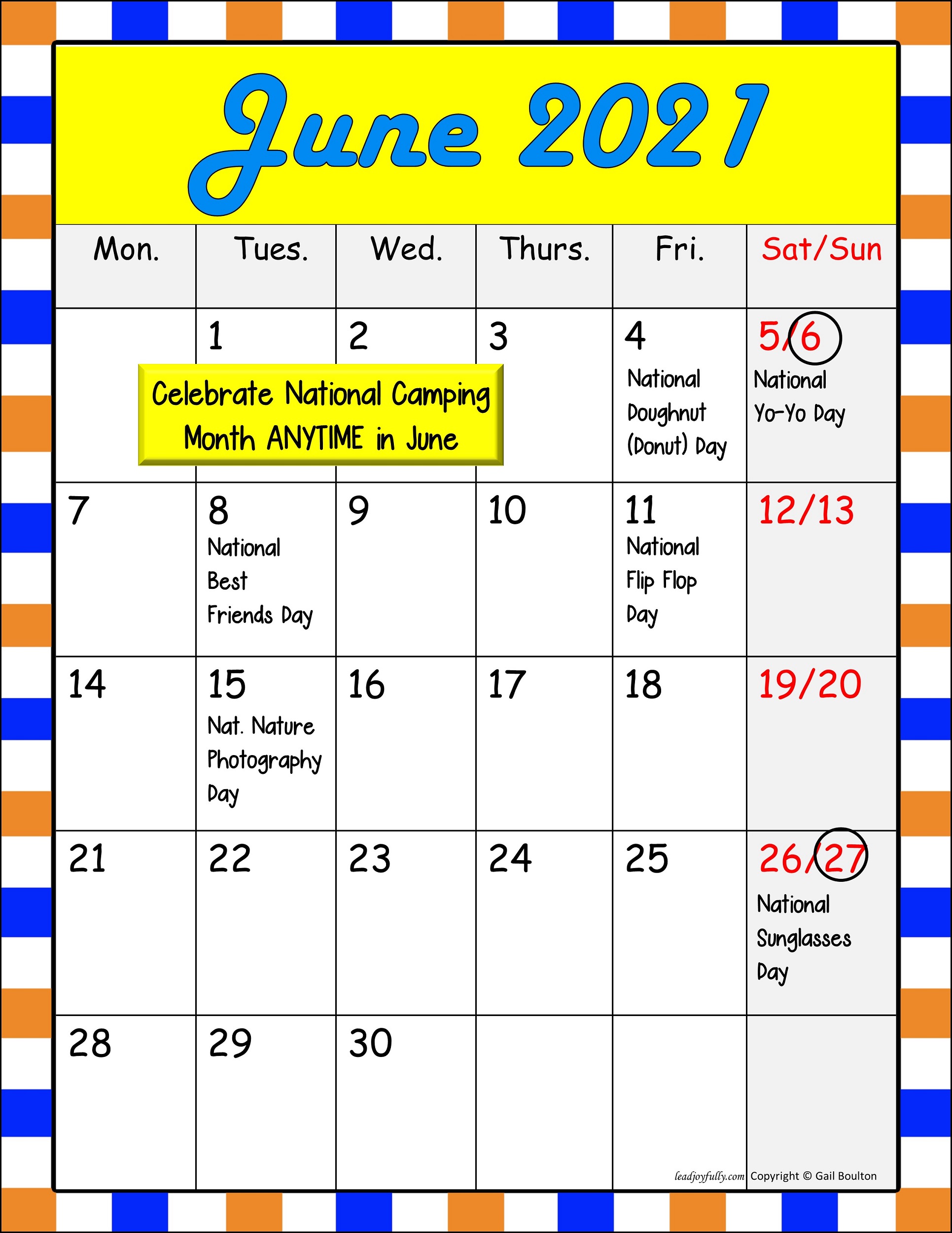 Bizarre and FUN National Holidays to Celebrate your Staff (JUNE BUNDLE ...