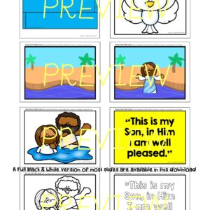 JESUS IS BAPTIZED Mini Book with FIVE Hands-On Activities: Joyful ...