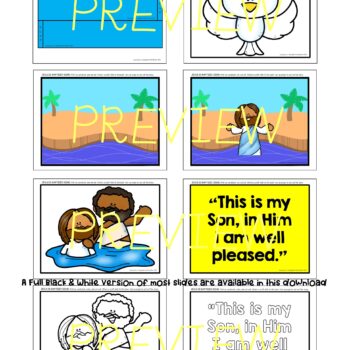 JESUS IS BAPTIZED Mini Book with FIVE Hands-On Activities: Joyful ...