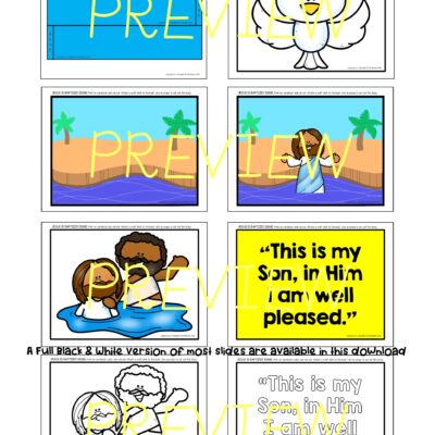 JESUS IS BAPTIZED Mini Book with FIVE Hands-On Activities: Joyful ...