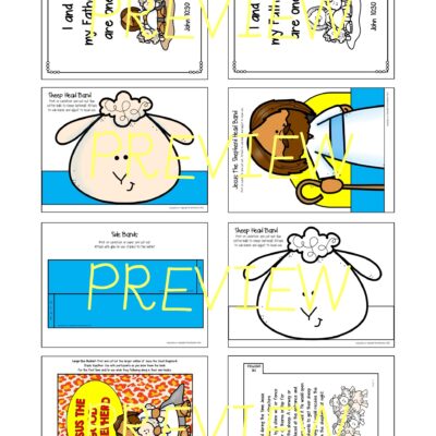 JESUS the GOOD SHEPHERD Mini Book with FIVE Hands-On Activities: Joyful ...