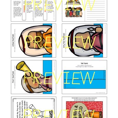 JOSHUA & JERICHO Mini Book with FIVE Hands-On Activities: Joyful Living ...