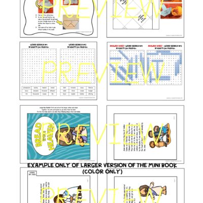 BREAD FROM HEAVEN Mini Book with FIVE Hands-On Activities: Joyful ...