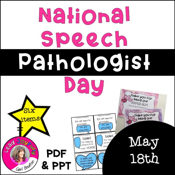 National Speech Pathologist Day (May 18th) | Lead Joyfully
