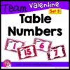 Valentine Team or Group Fold-able Table Numbers 1-15 (Set 3) | Lead ...
