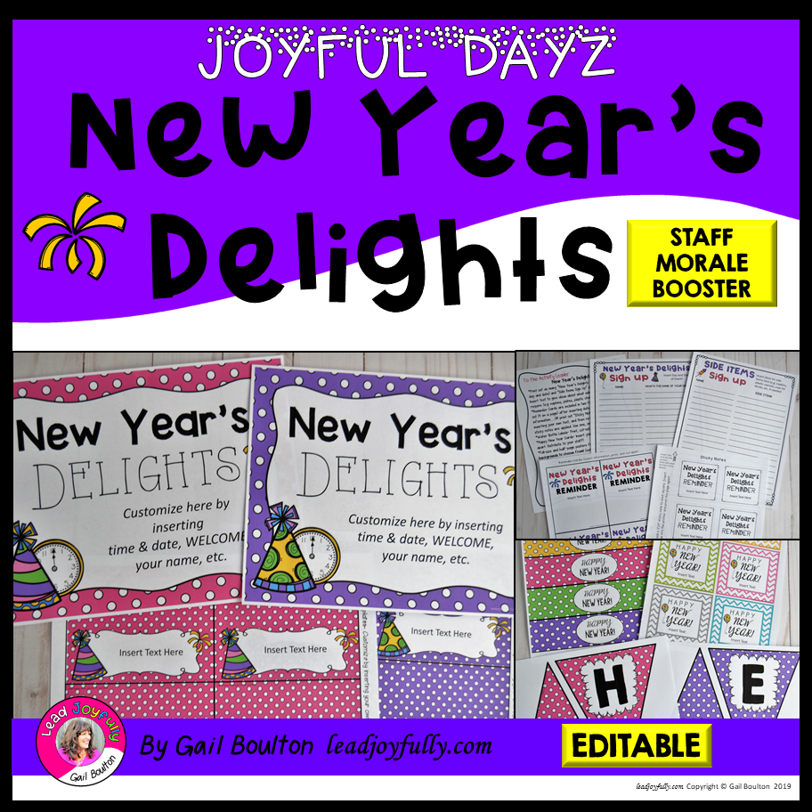 JOYFUL DAYZ (Staff Morale Boosters) NEW YEAR’S DELIGHTS | Lead Joyfully