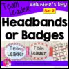 Valentine Team Leader Headbands or Badges – Set 2 | Lead Joyfully