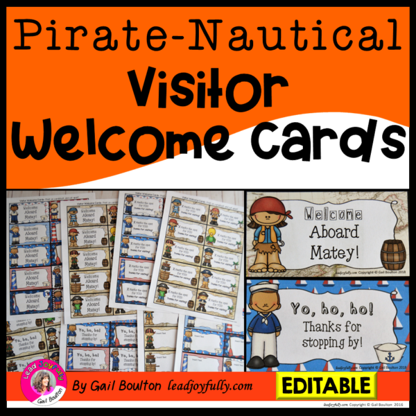 Visitor Welcome Cards- (Movie Star/Awards Theme) | Lead Joyfully