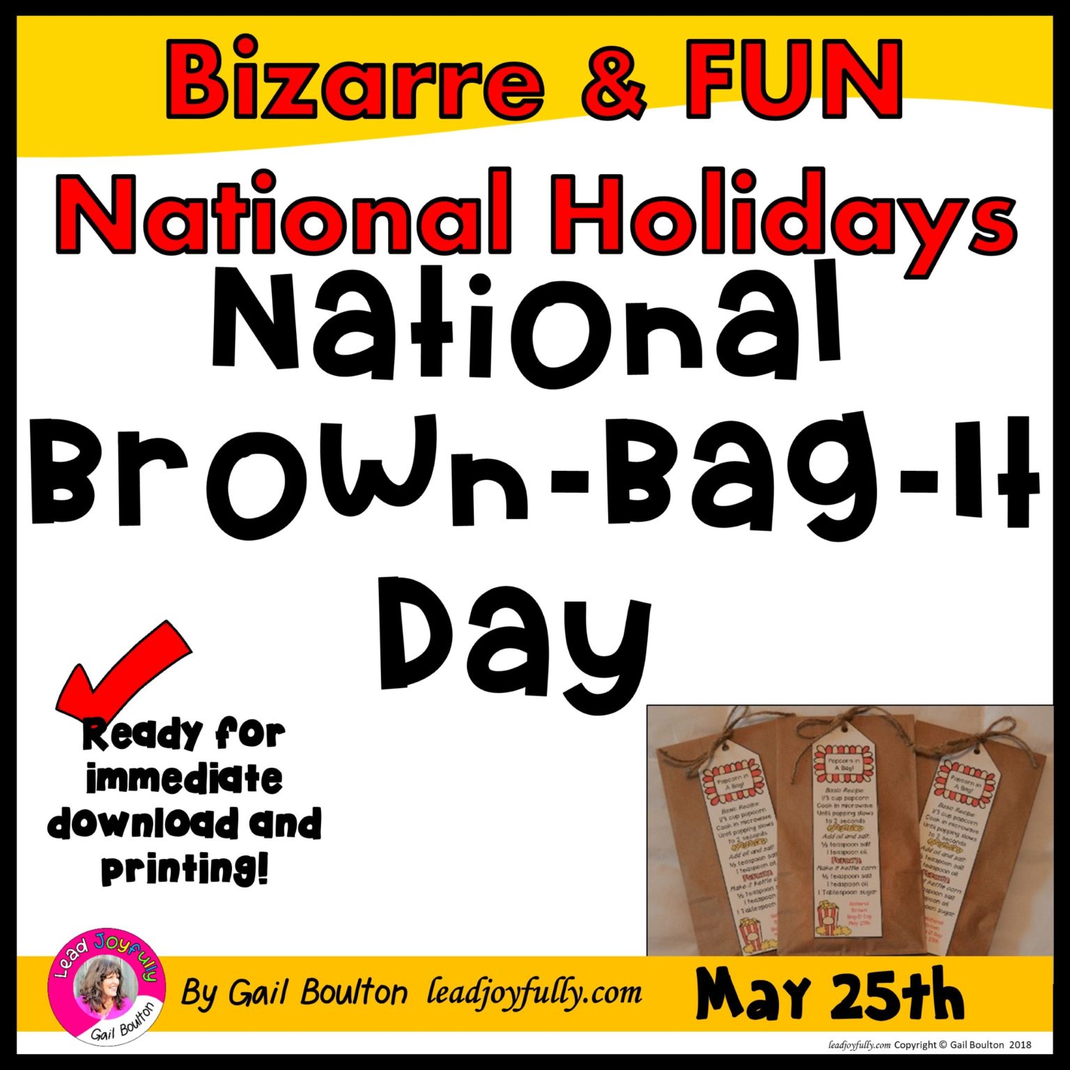 National Get Caught Reading Month (May) | Lead Joyfully