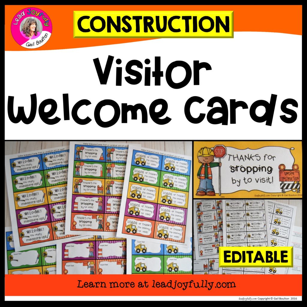 Student Work Display with Banner (CONSTRUCTION Theme) | Lead Joyfully