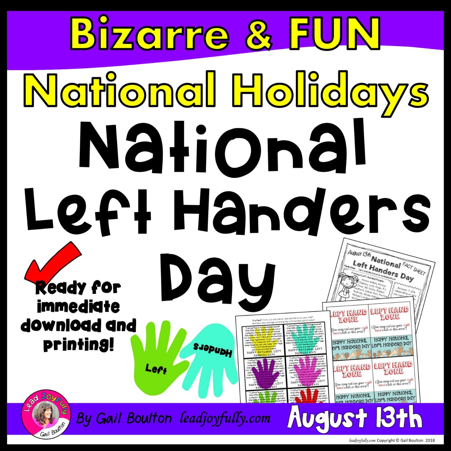 National Left Handers Day (August 13th) | Lead Joyfully